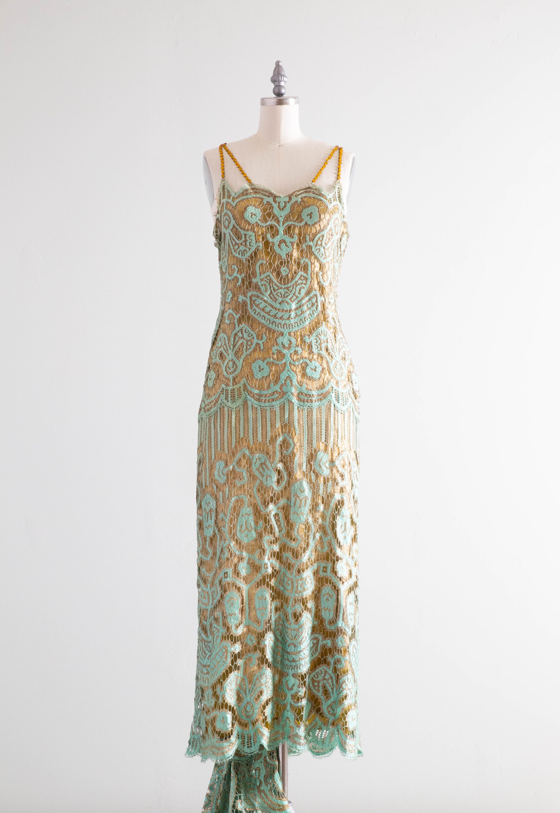 Museum Quality Rare 1920's Sally Milgrim Egyptian Revival Couture Even ...