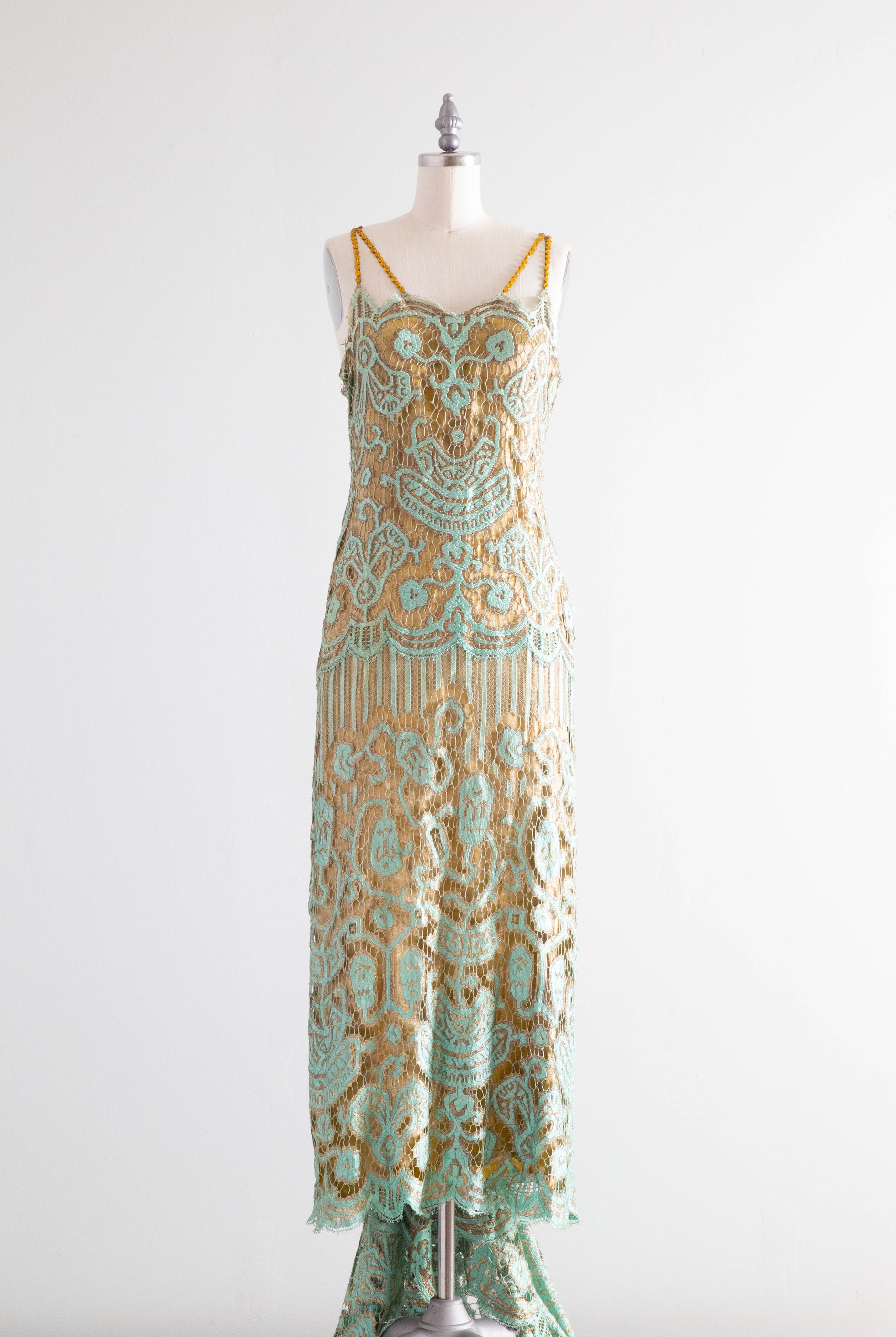 Museum Quality Rare 1920's Sally Milgrim Egyptian Revival Couture Even ...