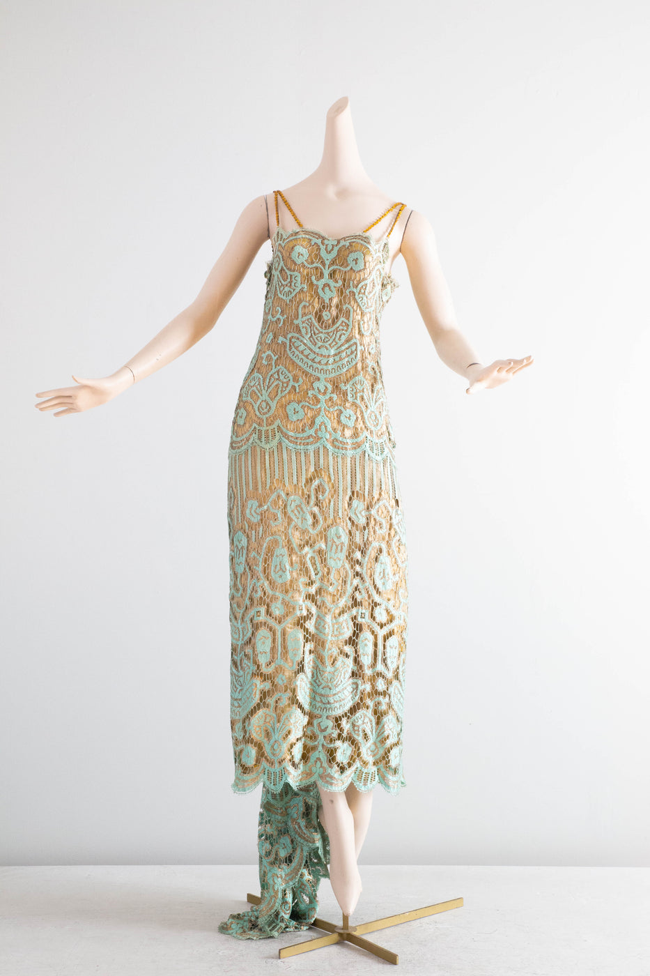 Museum Quality Rare 1920's Sally Milgrim Egyptian Revival Couture Even ...