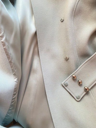 Glamorous 1960's Powder Blue Wool Coat With Fur Trim / Medium – Xtabay ...
