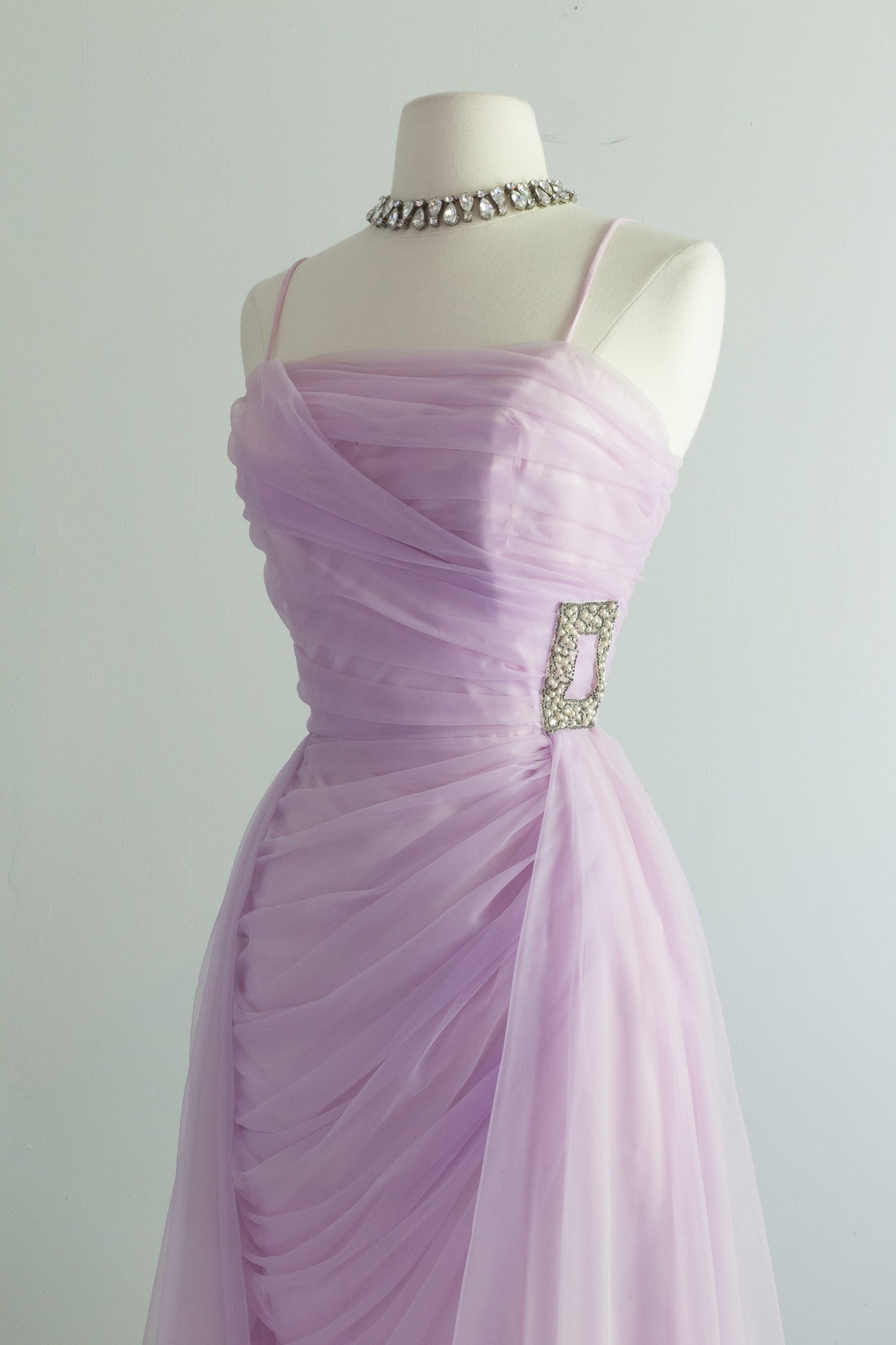 Iconic 1950's Lilac Chiffon Cocktail Dress By Lilli Diamond / Small ...