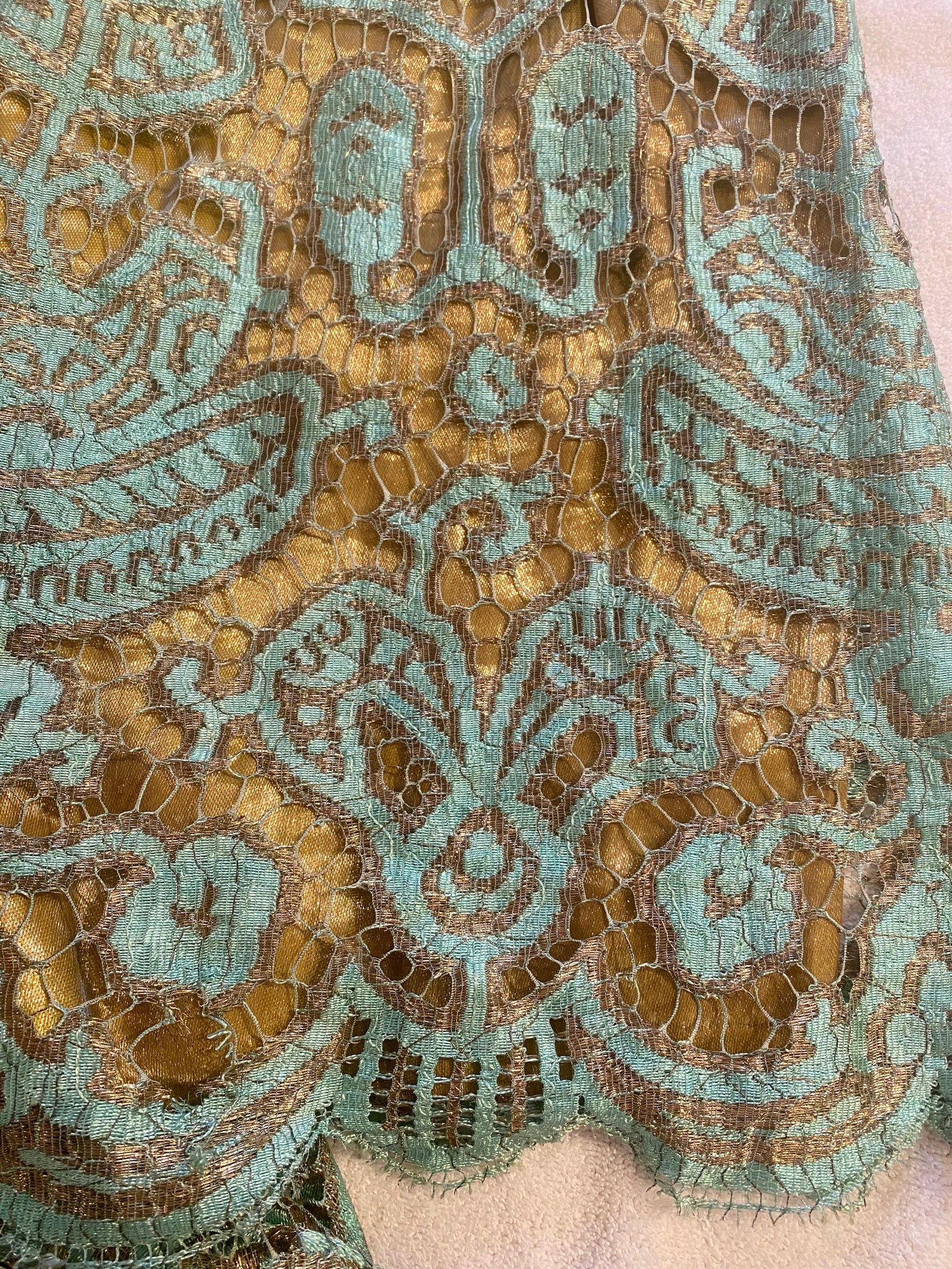 Museum Quality Rare 1920's Sally Milgrim Egyptian Revival Couture Even ...