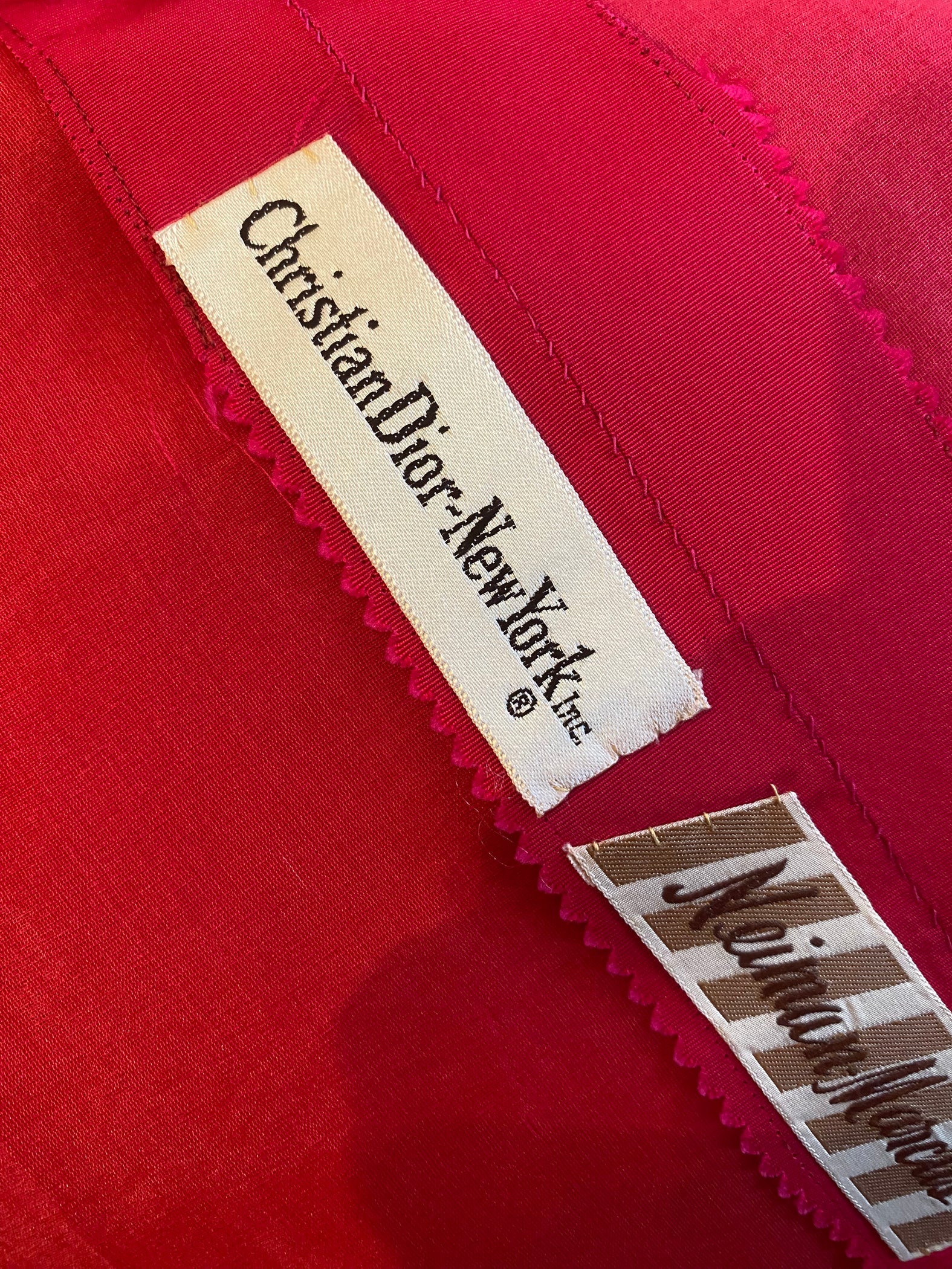 Exquisite 1950's Christian Dior Demi Couture Camellia Pink Silk Cockta ...