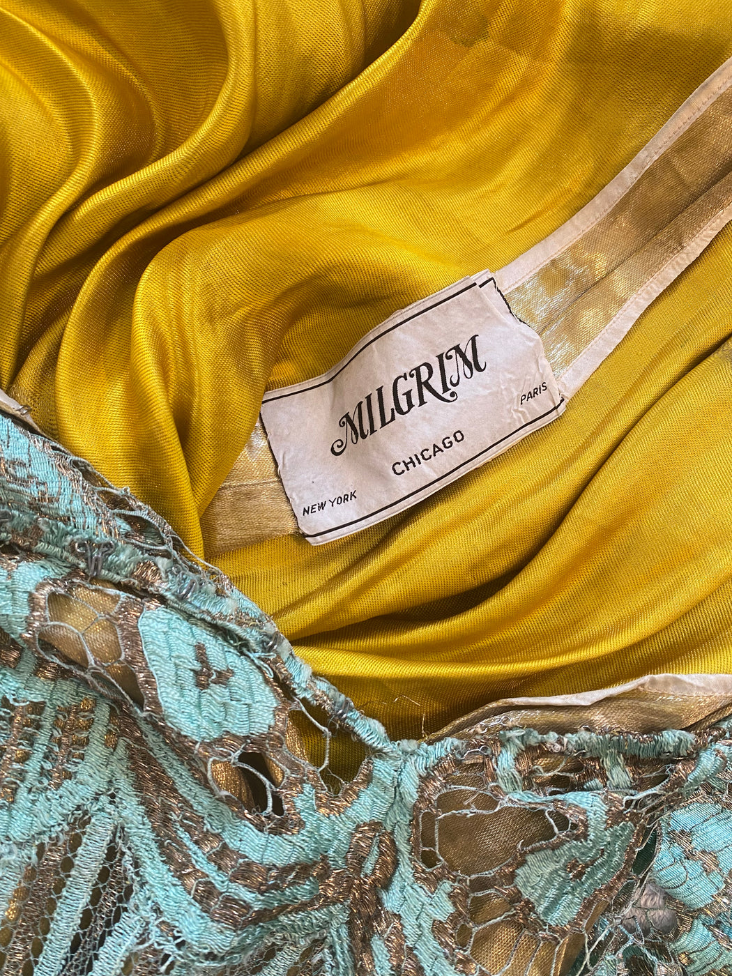 Museum Quality Rare 1920's Sally Milgrim Egyptian Revival Couture Even ...