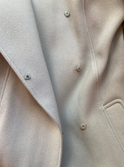 Glamorous 1960's Powder Blue Wool Coat With Fur Trim / Medium – Xtabay ...