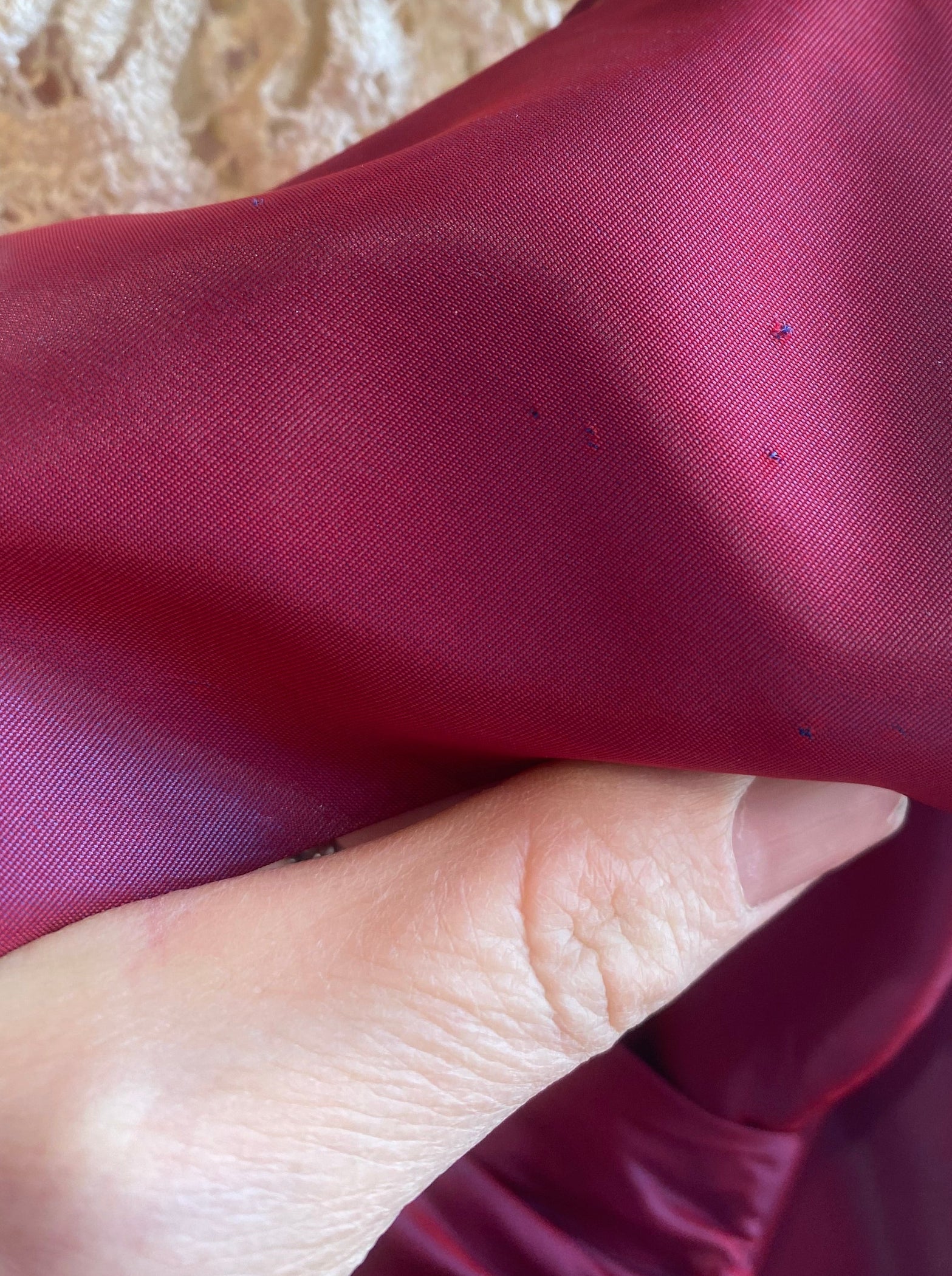 Luscious 1950's Iridescent Red & Violet Bubble Skirt Party Dress / Sma ...