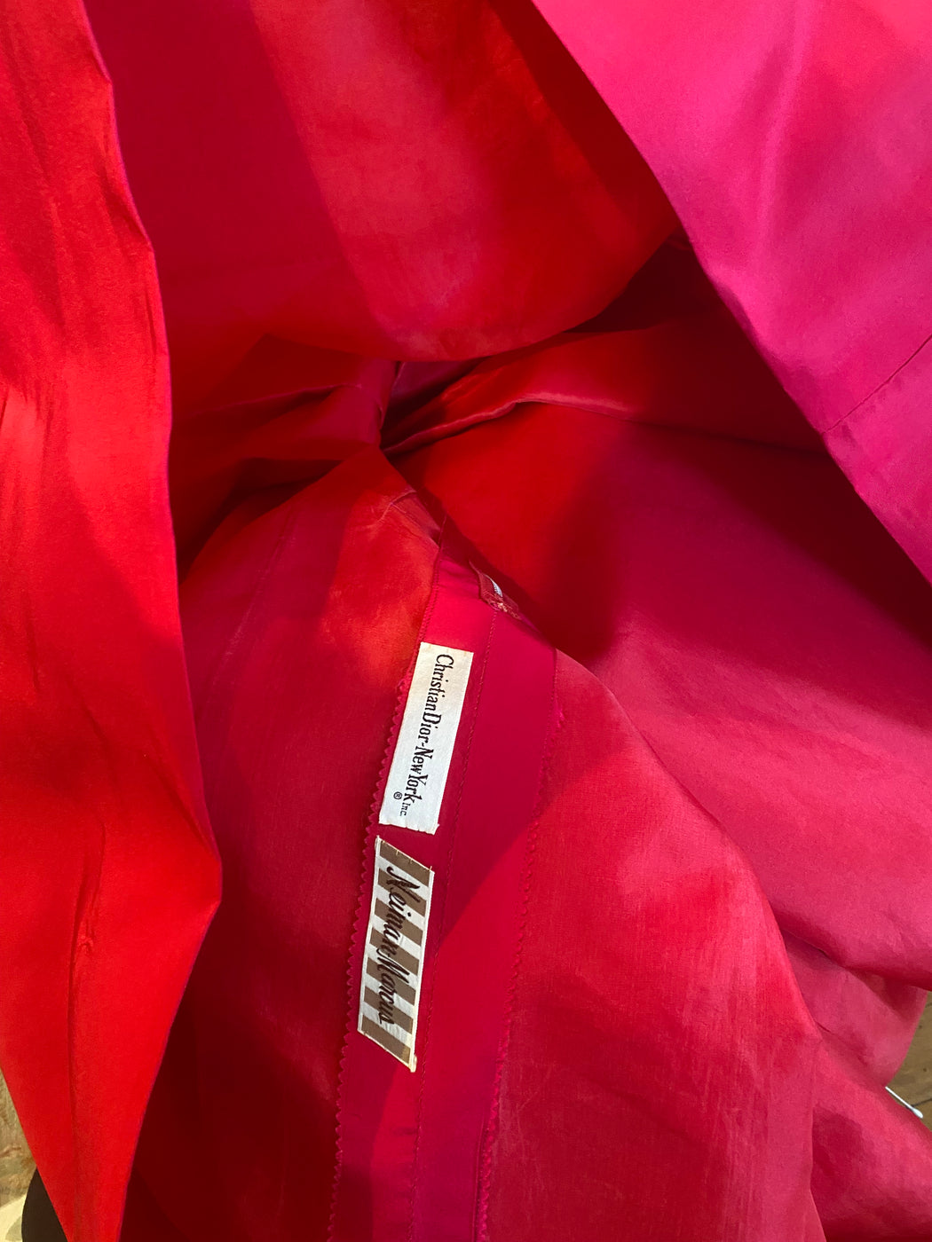 Exquisite 1950's Christian Dior Demi Couture Camellia Pink Silk Cockta ...