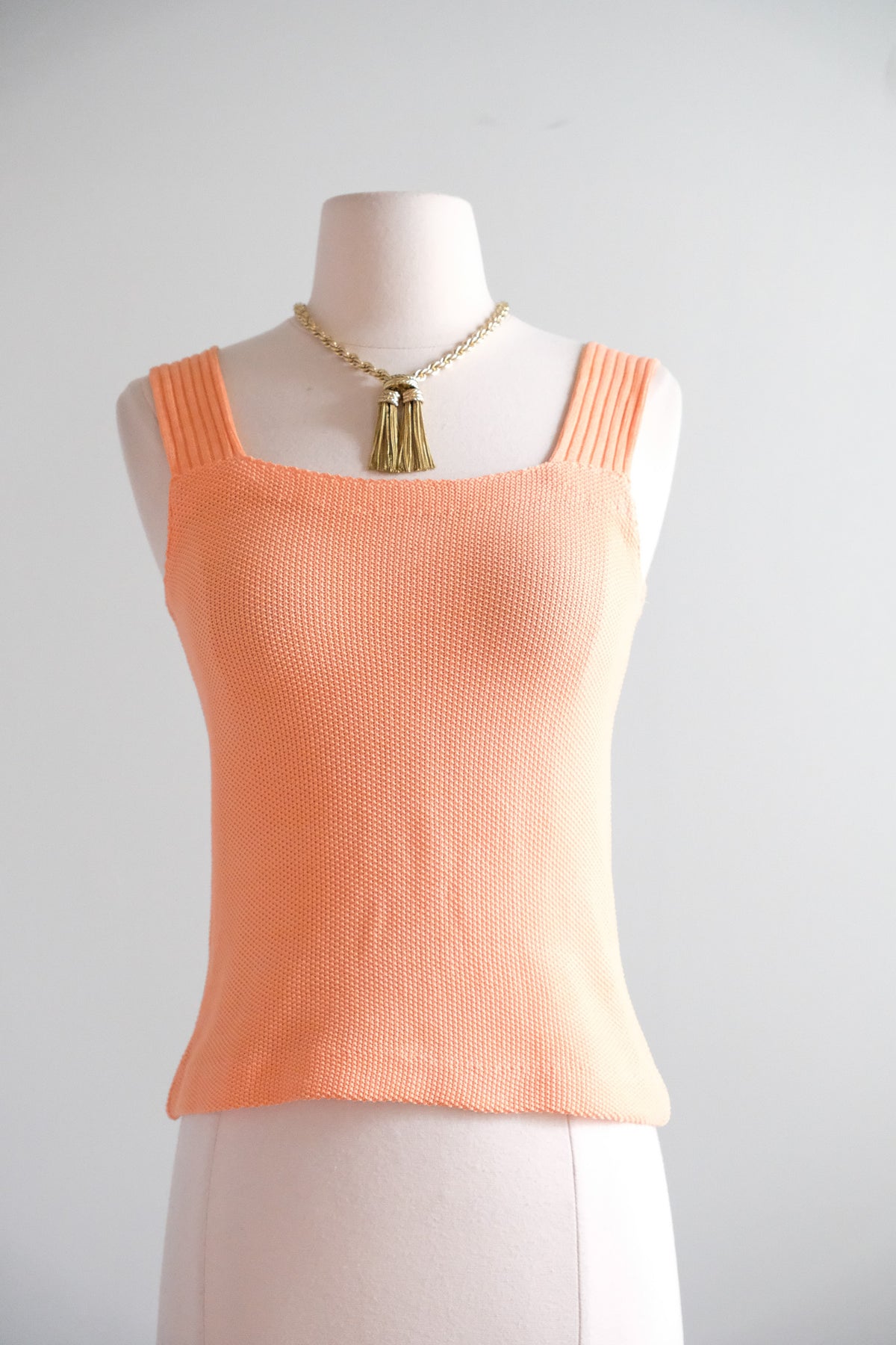 Vintage 1970's Peach Knit Tank Top by Missoni / S – Xtabay Vintage