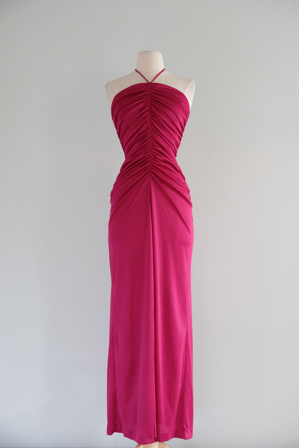 Vintage 1970's Fuchsia Dream Dress by Joy Stevens / SM – Xtabay Vintage