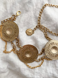 Gorgeous 1970's Gold Chain Statement Belt / S/L – Xtabay Vintage
