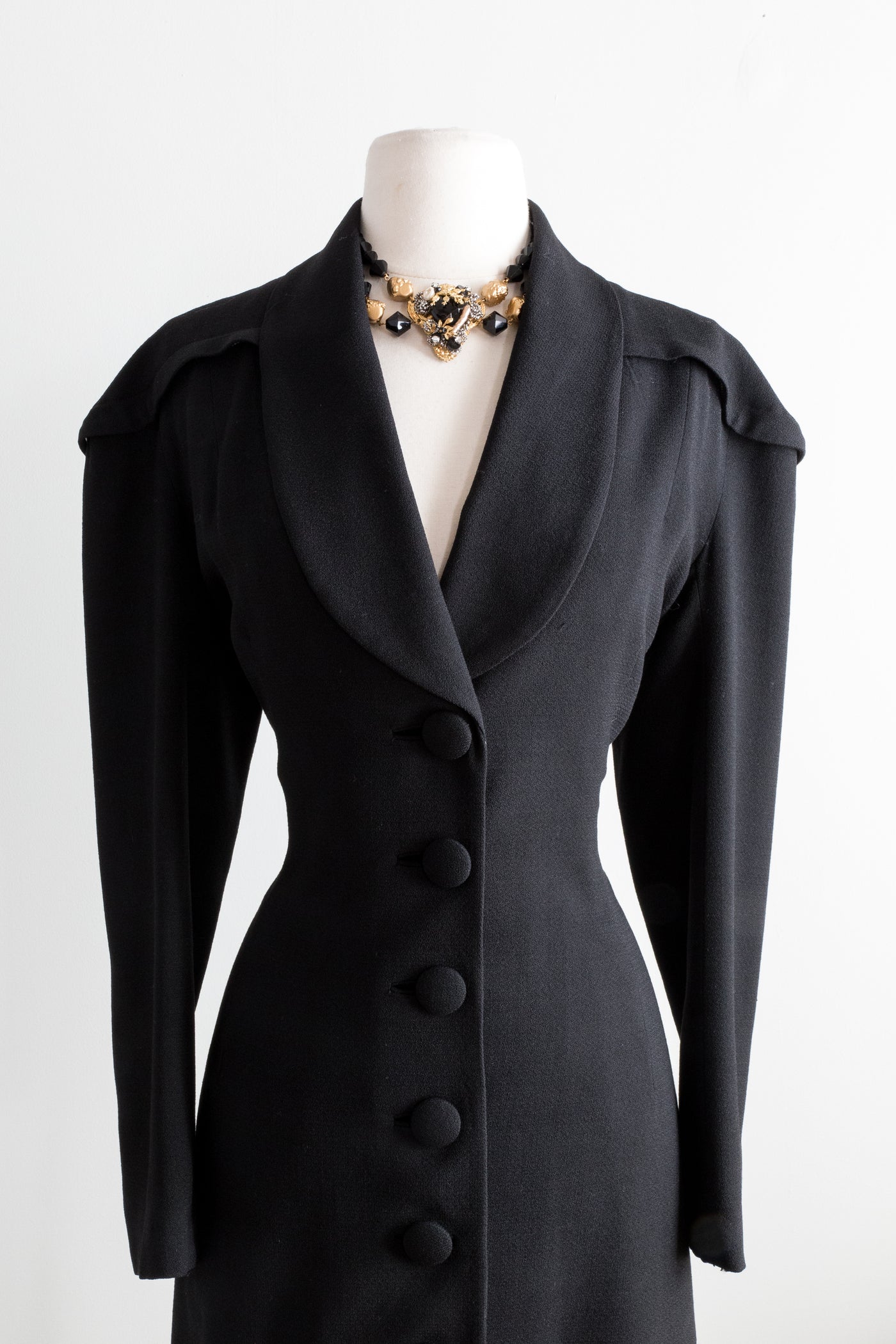RARE Late 40's Black Label Lilli Ann Convertible Cape Princess Coat ...