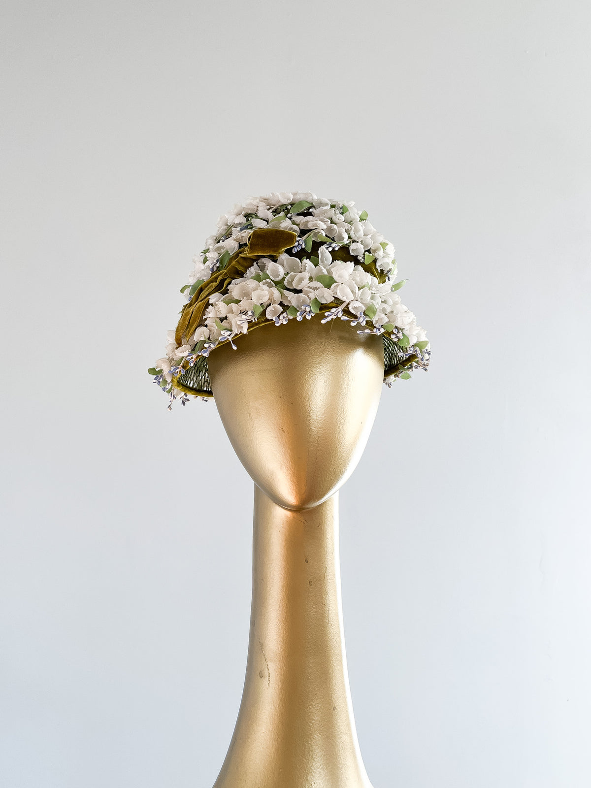 Fabulous 1960's Lily of the Valley Hat / OS – Xtabay Vintage