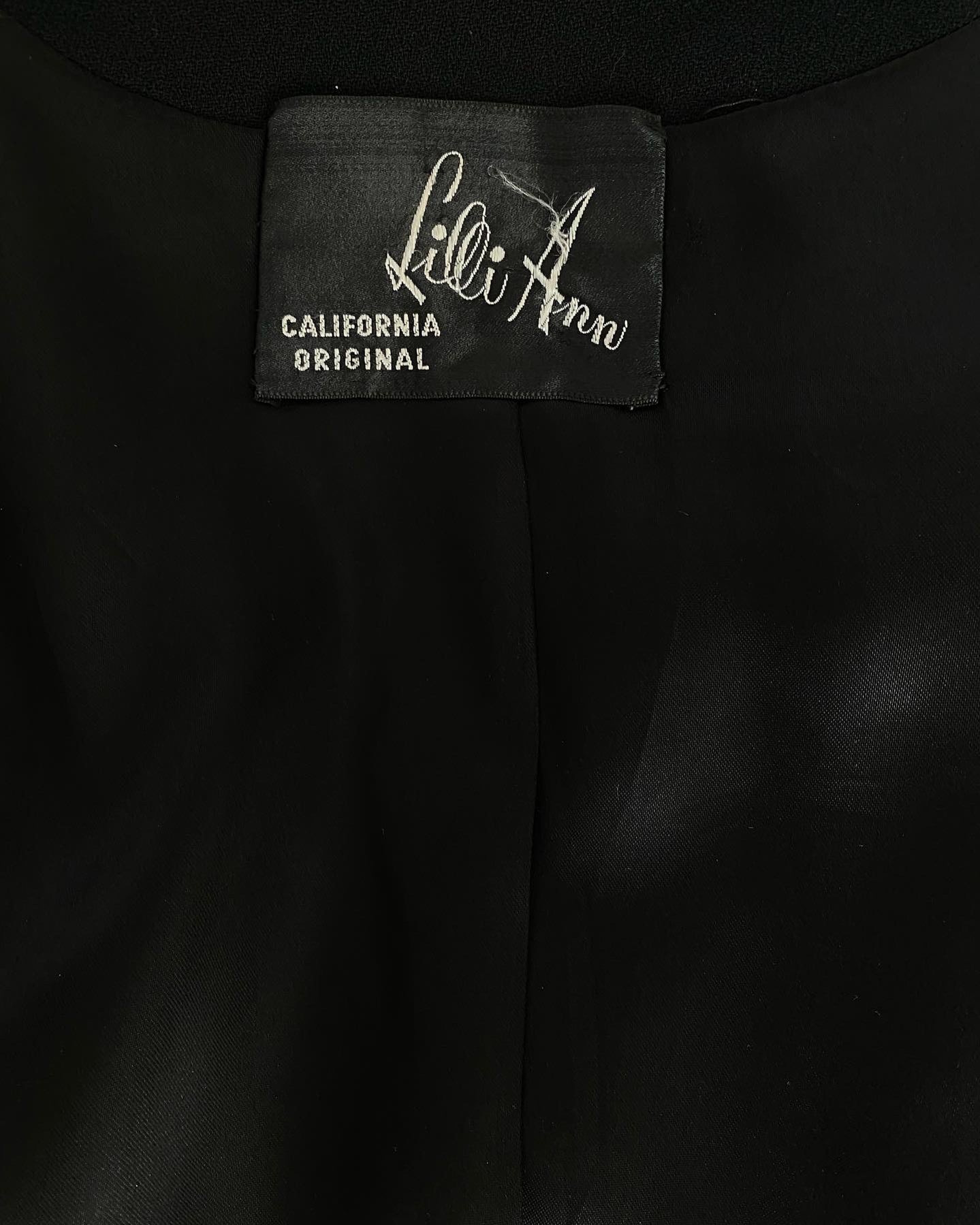 RARE Late 40's Black Label Lilli Ann Convertible Cape Princess Coat ...